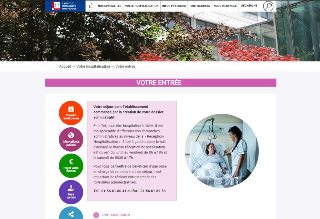 Nouveau site internet de l'IMM - IMM | Institut Mutualiste Montsouris